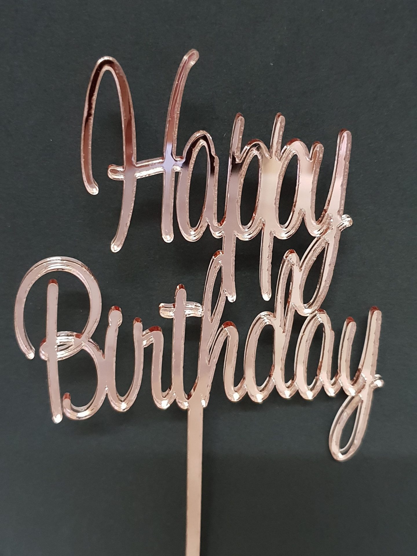 Acrylic Cake Topper Happy Birthday The Party Pantry